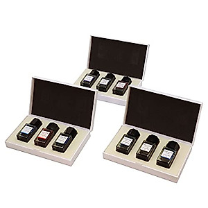 Pilot Iroshizuku Mini Fountain Pen Ink - 15 ml Bottle 3 Colors Set - AS/SNK/YB (Japan Import)
