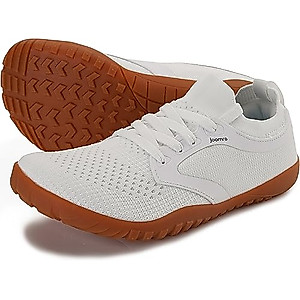 Joomra Women Trail Barefoot Shoes Size 6.5 Wide Toe Box Running Jogging Tennis Fitness Outdoor Zero Drop Camping Lifting Trekking Flat Training GMY Sneakers White 37