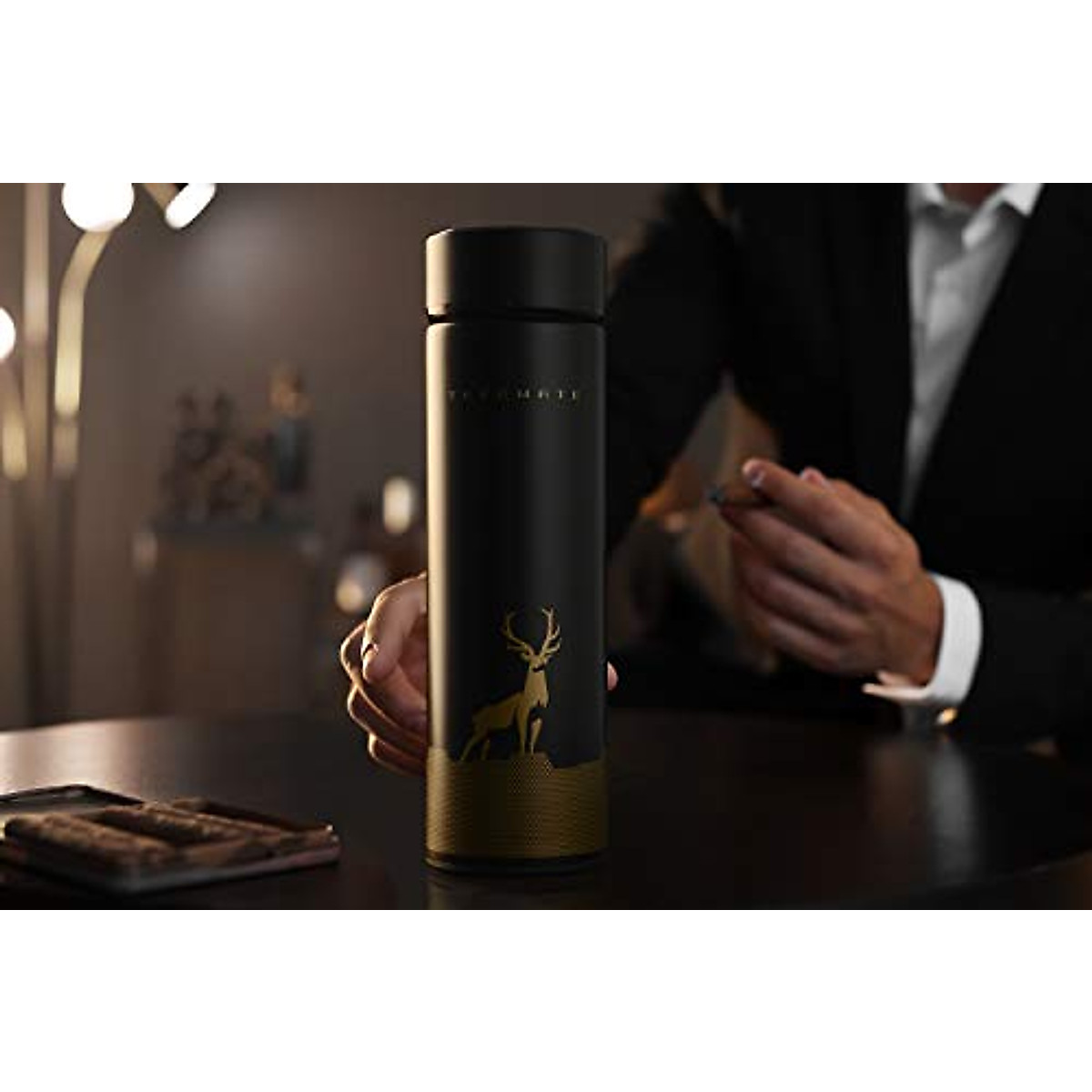 THERMATE Smart Flask Vacuum insulated bottle Coffe Tea Thermos Stainless steel Mug with temperature display