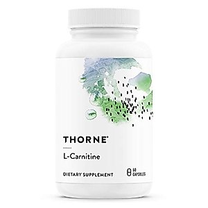 Thorne L-Carnitine - Amino Acid Supplement to Support Fat Metabolism and Energy Production - 60 Capsules