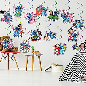 Gkszajo 30Pcs Birthday Decorations Hanging Swirls for Birthday Party Supplies