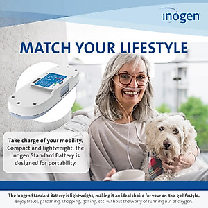 Inogen One G3 Standard (8-Cell) Battery - Portable Replacement Battery - Oxygen Accessory - for The Inogen One G3 – 1.3 lbs. – 8.75 x 3.0 x 1 in.