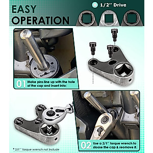 Trim Tilt Pin Wrench Set MT0004 & MT0006 & MT0009 Remove Trim/Tilt Caps on Hydraulic Cylinders for Yamaha Suzuki Johnson Evinrude Honda Outboards
