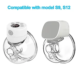 Luxlady Wearable Electric Breast Pump Accessories - Silicone DuckbillValve and Diaphragm, Compatible for S9 / S12, Orignal Parts Replacement for Luxlady and Other Brands in Same Models, 2 Pack