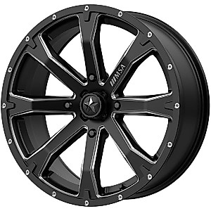 MSA Offroad Wheels MA42 15X7 4X110 S-BLK MILL 10MM - M42-05710