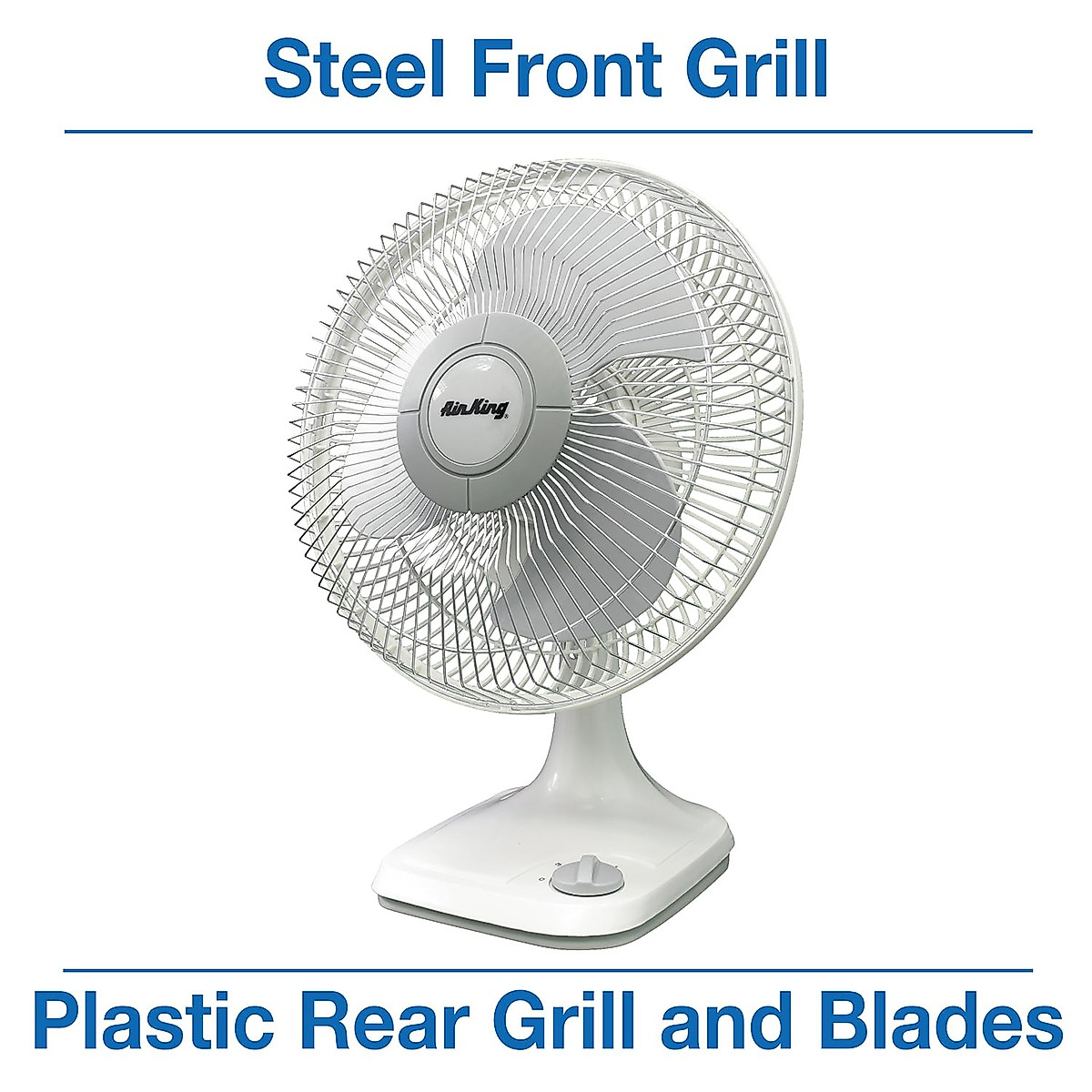 Air King 9102 12-Inch 3-Speed Oscillating Table Fan
