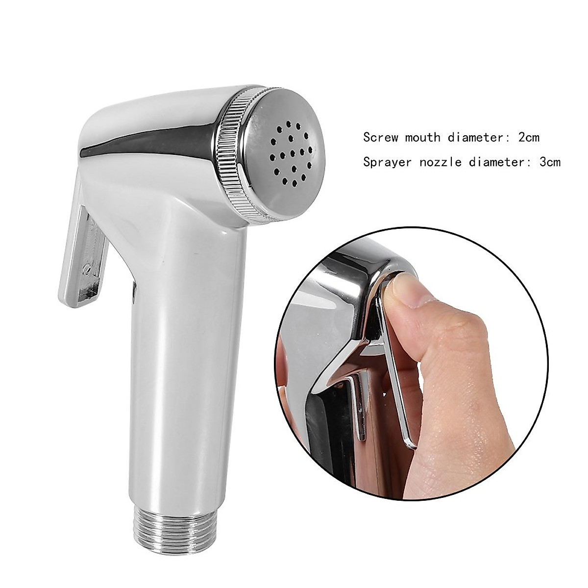 Handheld Toilet Bidet Sprayer ABS MultiFunctional Gentle Spray, Suitable for Women, Floor, Toilet, Pet Dogs
