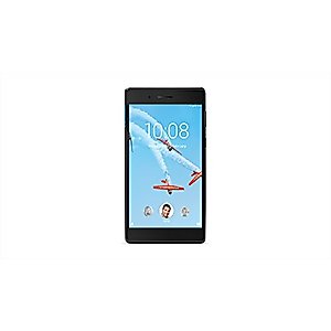 Lenovo Tab 7 Essential, 7-Inch Android Tablet, MediaTek 64-bit (Quad-Core 1.3 GHz) Processor, 1GB RAM, 16GB Storage, Black, ZA300146US