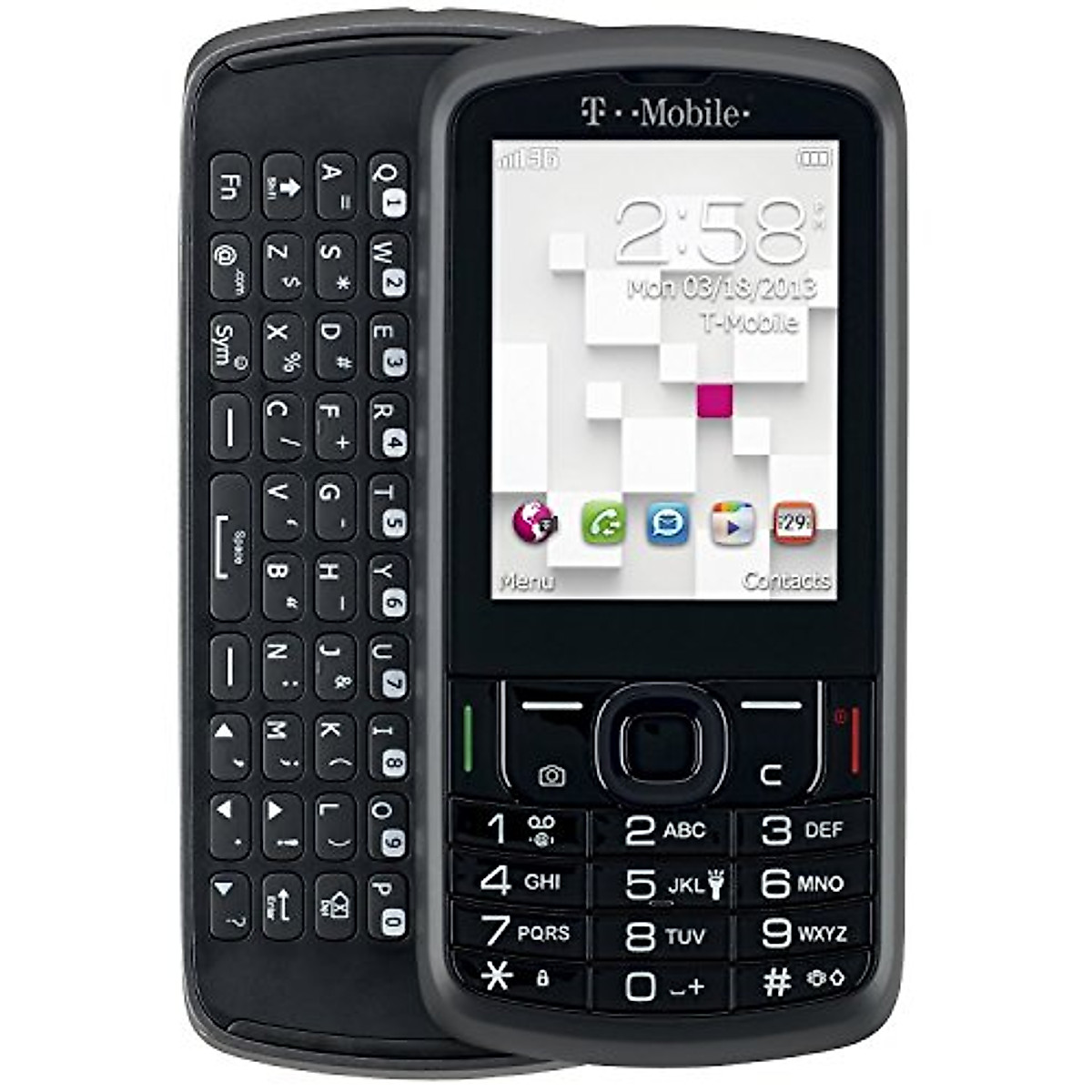 Alcatel Sparq II 875 T-Mobile Branded Cell Phone w/Slide-out QWERTY Keyboard - Black (No Warranty)