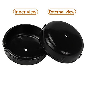 APPLIANCEMATES 1-1/2" Wrought Iron Patio Furniture Feet Glides,32 Pcs Plastic Outdoor Patio Furniture Feet Protectors Protecting Floor Surfaces from Scratches(Black)