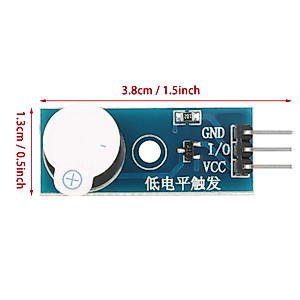 Active Buzzer Module 3 Wire System 3.3V-5V Buzzer Module with Internal Oscillation Source Light Industry Alarm Sounder
