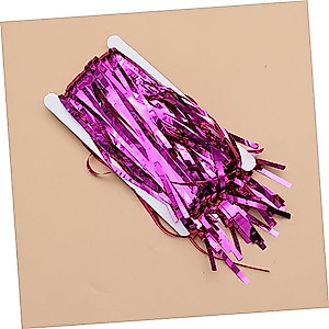 UKCOCO Rose Gold Fringe Curtain 3pcs Tinsel Curtain foil Curtain Party Decoration Plastic Fringe Curtain Fringe Curtain Decoration Aluminum foil Decorate Metallic line