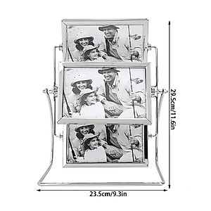 Metal Photo Frame, Ferris Wheel Rotatable Picture Display Photography Studio Rotating Photo Frame For 6X4Inch Photo