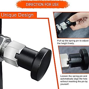 Sulythw RV Slide Out Supports Stabilizer Jacks Heavy Duty Rust Resistant Steel Adjustable from 19'' to 47'' for 5th Wheel 5000 lbs Capacity，2 Pcs