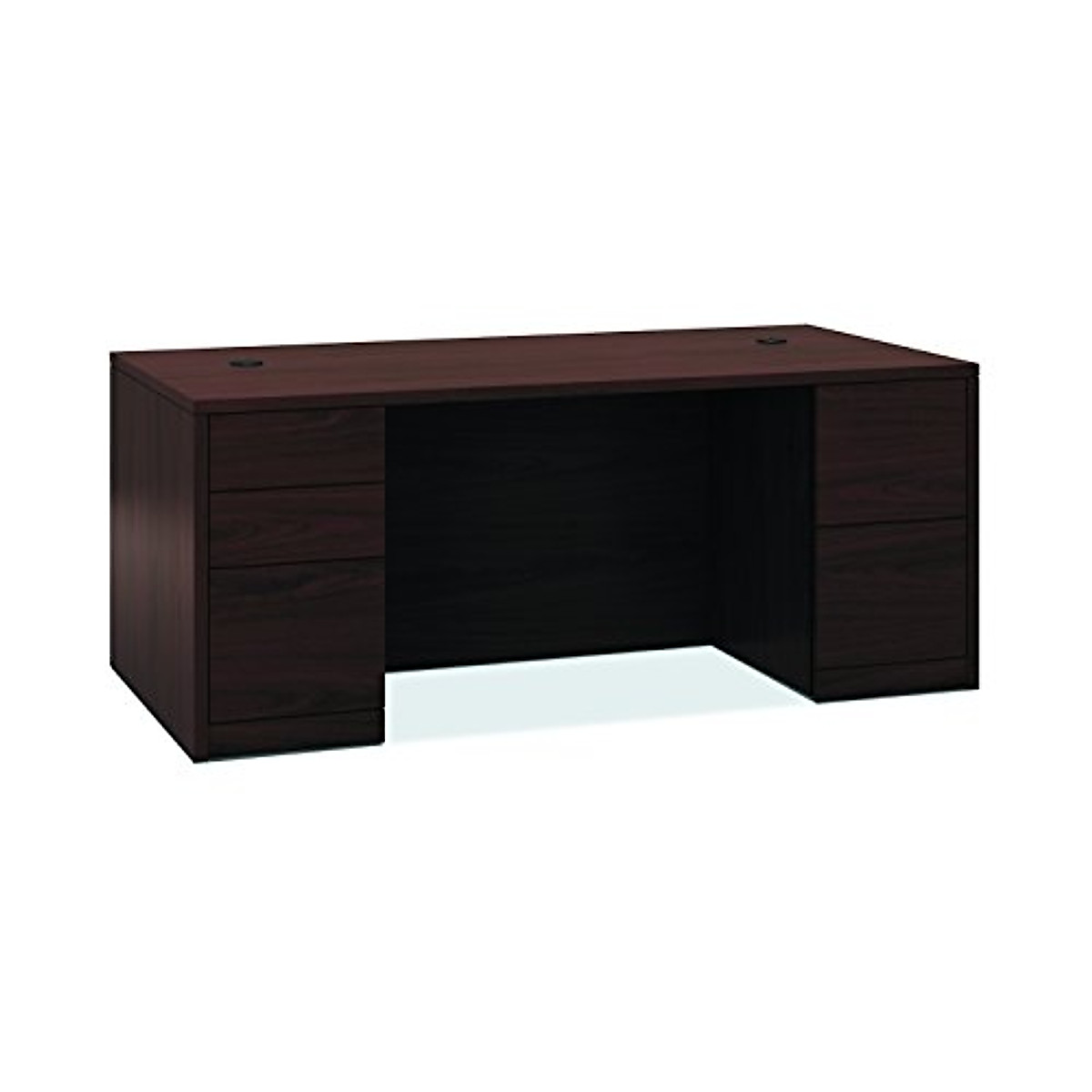 HON Double Pedestal File Desk, 72 by 36 by 29-1/2-Inch, Mahogany