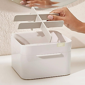 Joseph Joseph 75004 Viva Makeup Cosmetic Storage Organizer with Drawer, Medium, Shell