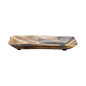 Creative Co-Op Horn (One Will Vary) Tray, Natural