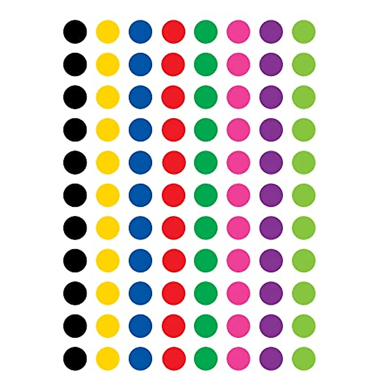 Teacher Created Resources Colorful Circles Mini Stickers Value Pack, Multi Color (4743)