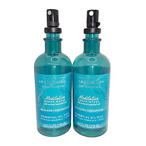 Bath and Body Works Ocean Waves Bergamot Cedarwood Essential Oil Mist Set