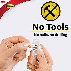 Command Mini Hooks, Clear, 6-Hooks (17006CLR-ES)