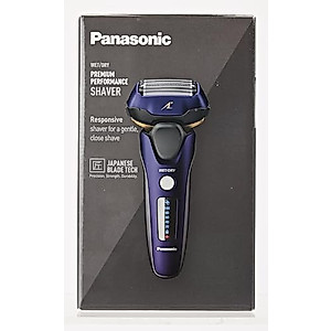 Panasonic ES-LV67-A803 Wet and Dry Shaver, 5 Shaving Heads with Linear Motor, Including Hair Trimmer, Navy Blue