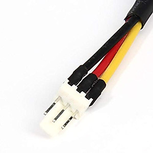 10PCS 3PIN Reduced PC Fan Speed Noise Extended Resistance 3 Needle mild Connector Adjustment Fan Speed liuqiangmeiguo (Color : 110 mm)
