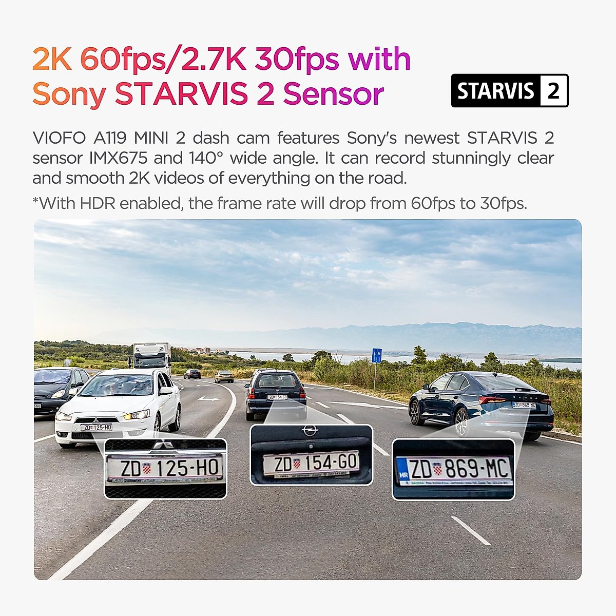 【Bundle: VIOFO A119 Mini 2 + 256GB Card + CPL + HK4 Hardwire Cable + Bluetooth Remote】 VIOFO Mini Dash Cam Front A119 Mini 2, STARVIS 2 Sensor, 2K 60fps/HDR 30fps Voice Control with 5GHz Wi-Fi GPS