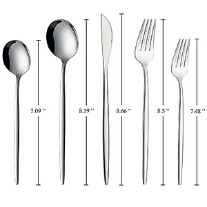 Silverware Set of 20 Stainless Steel Flatware Set Service for 4 Kitchen Utensils Cutlery Set for Home Kitchen Restaurant