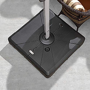 PURPLE LEAF Offset Umbrella Base Cantilever Umbrella Base, 32.3'' X 32.3''