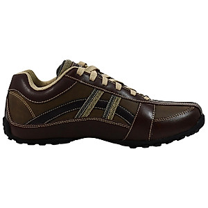 Skechers USA Men's Citywalk Malton Oxford Sneaker,Brown,12 M US