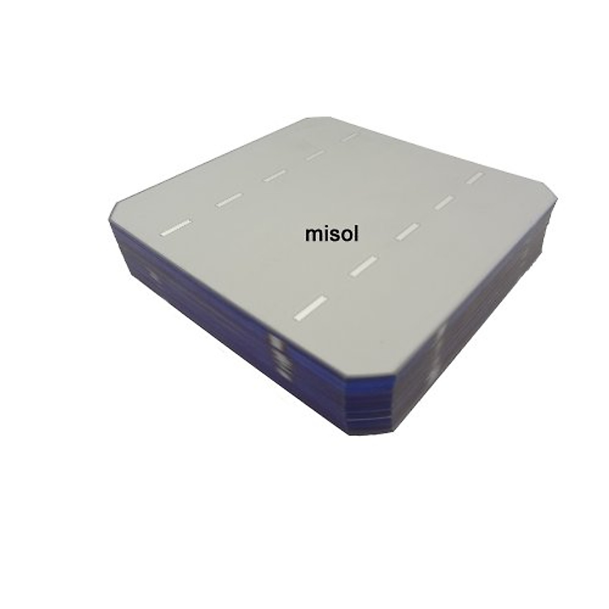 MISOL Mono Solar Cell 5x5 2.8w, Grade A, monocrystalline Cell, DIY Solar Panel, for DIY Solar Module