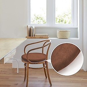 Gumcoly Memory Foam Seat Cushion 14 Inch, Round Stool Cushion, Circle Chair Pad with Removable Cover for Dining Kitchen Bar Chairs Coffee
