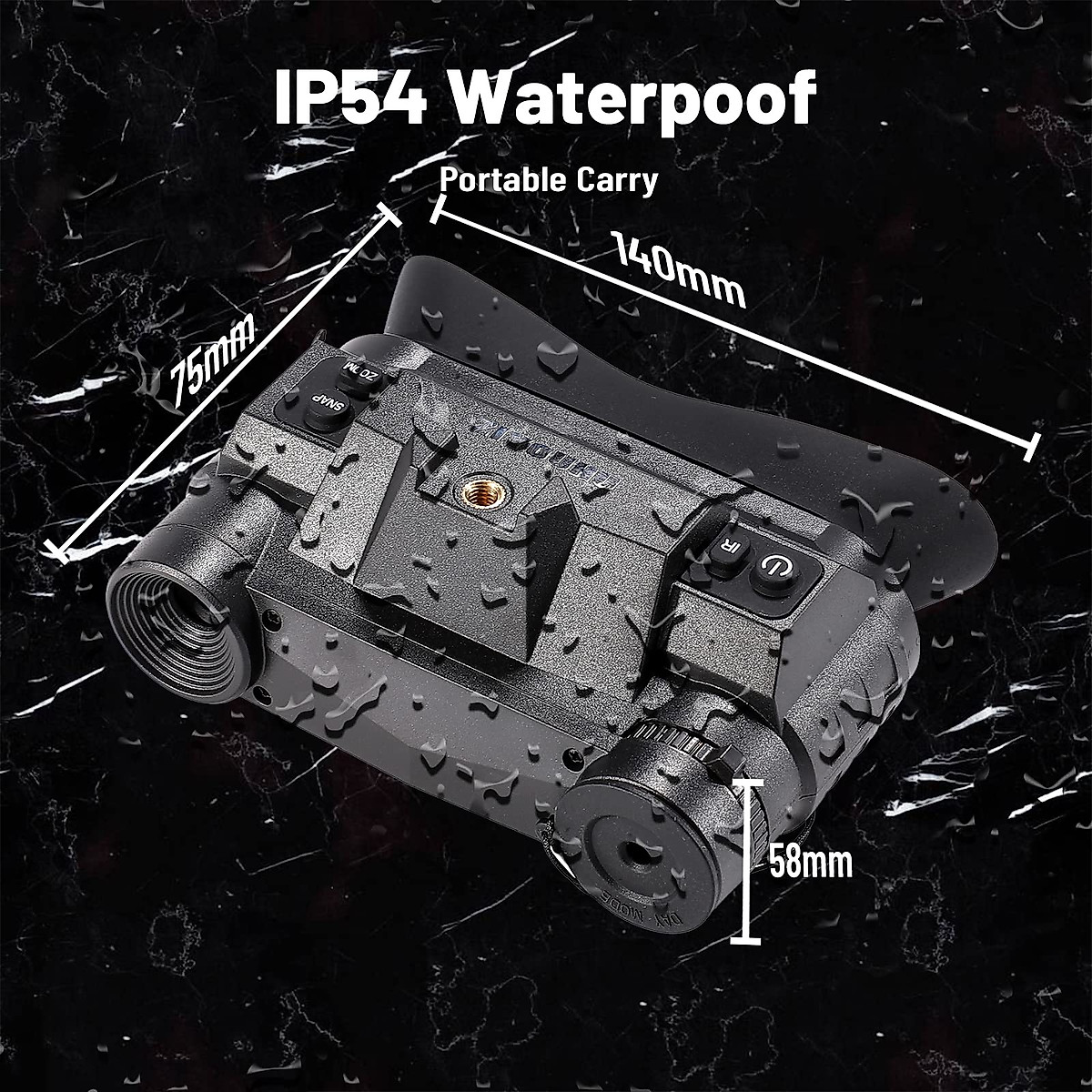 ZIYOUHU Digital Infrared Night Vision Goggles Adults,Night Vision Binoculars for Helmet-FHD Night Vision Goggles Military for Viewing 100% Darkness Night Vision Scope for Hunting & Surveillance