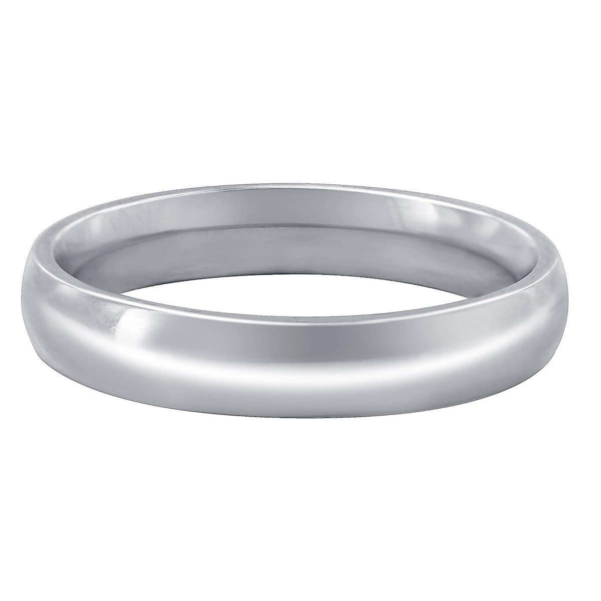 Gem Avenue Stainless Steel Elegant Comfort Fit 4mm Wedding Band Ring For Women, A Gift for Special Occasions Size 7