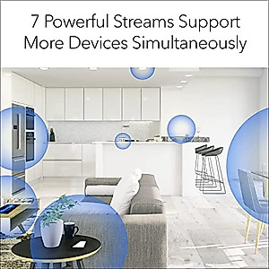 NETGEAR Nighthawk Tri-band Whole Home Mesh WiFi 6 System (MK83) AX3600 Router with 2 Satellite Extenders, Coverage up to 6,750 sq. ft. and 40+ devices