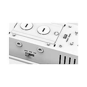 KEYSTONE Xfit Linear LED High Bay, 65/90/105 Watt Selectable, 4000K or 5000K Tunable, 120-277V, V-Hook and Chain Mounting Kit Included, DLC 5.1 Premium, KT-HBLED105PS-2FB-8CSD-VDIM-P