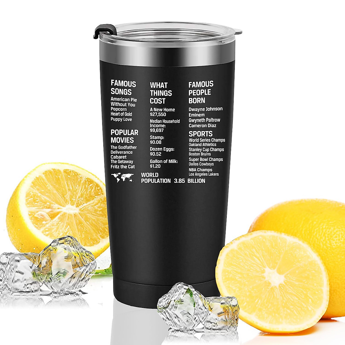 Greatingreat 2003 21st Birthday Gift for Women and Men - 21st Gifts for Parents - 21st Class Reunion - Sister Brother Friend Present - 20oz Tumbler Cup Black