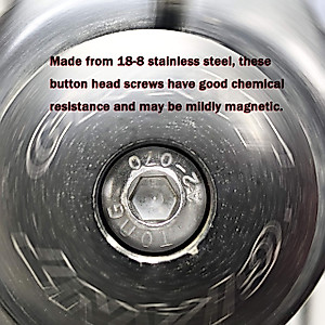 25PCS M8-1.25 x 12mm Button Head Socket Cap Screws, Stainless Steel 18-8, Full Thread, Allen Socket Drive, ISO7380 by Fullerkreg Come with a Plastic Box