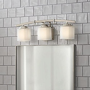 Hampton Bay 15041 Architecture 3-Light Brushed Nickel Vanity Light