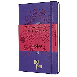 Moleskine Limited Edition Harry Potter Notebook, Hard Cover, Large (5" x 8.25") Ruled/Lined, Brilliant Violet (Book 5) 240 Pages