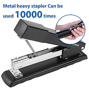 Craftinova Stapler, Metal Desktop Stapler,with 2000 Staples & Stapler Remover,Office Stapler,20-25 Sheet Capacity，3 Packs.