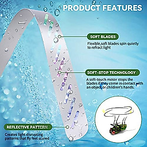 Fly Fans for Tables Fly Repellent for Outdoor Bug Fan Fly Repellent USB Charging Fan and Bugs Fly for Indoor Fly Insect Traps Fan Keep Flies and Bugs Zap Perfor Table Patio Fly Fans Deterrent (Brown)