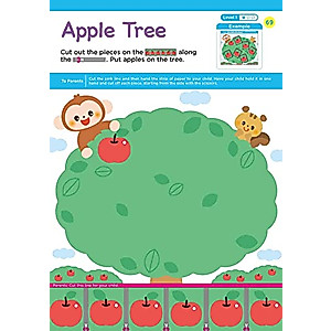 Play Smart My First Cutting Book 2+: Preschool Activity Workbook With 70+ Stickers for Children With Small Hands Ages 2, 3, 4: Basic Scissor Skills (Mom’s Choice Award Winner)