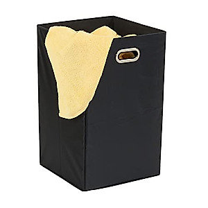 Household Essentials Folding Laundry Hamper, Black