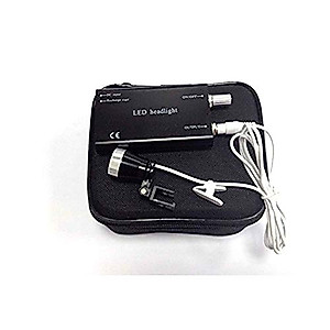 Bestlife 3.5x420mm DentaL Medical Binocular Loupes with Head light Lamp (Black),