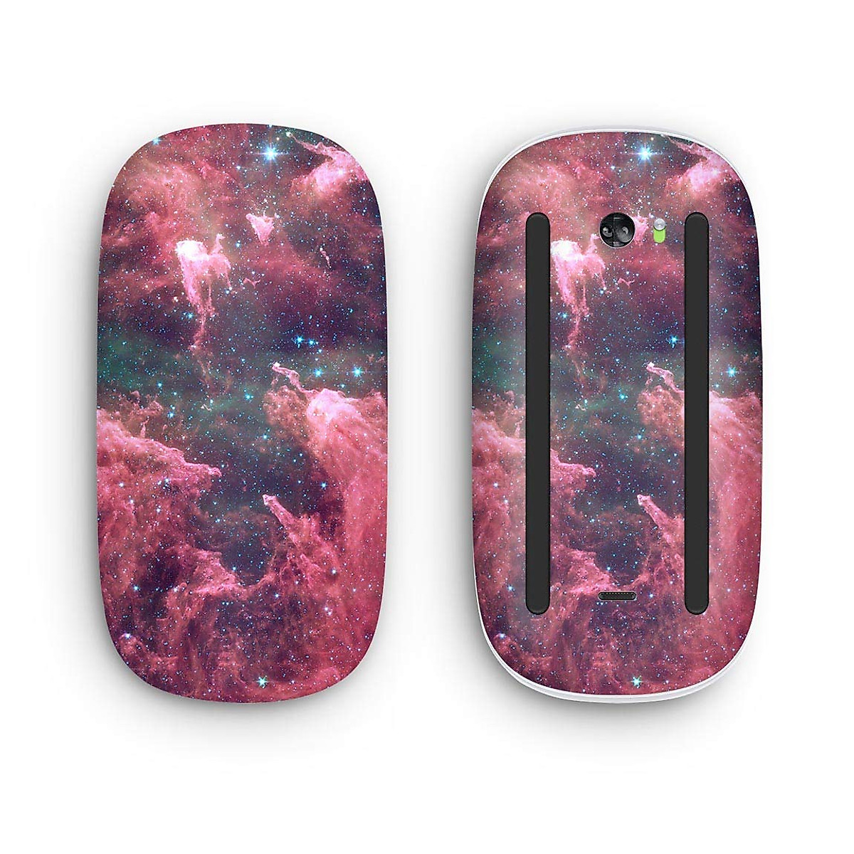 Design Skinz Crimson Nebula Vinyl Decal Compatible with The Apple Magic Mouse 2 (Wireless, Rechargable) with Multi-Touch Surface