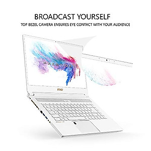 MSI P65 Creator 8RF-441 15.6" Professional Laptop - Intel Core i7-8750H, GTX1070, 32GB DDR4, 512GB NVMe SSD, Win 10 PRO