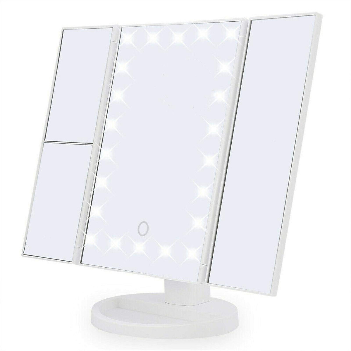 FQYYDD Illuminated Makeup Mirror Usb Portable Led Light Makeup Mirror Folding Mirror