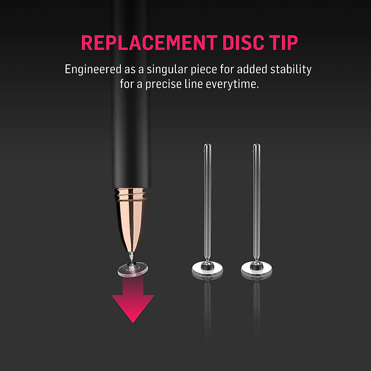 Adonit Pro 4 (Black) Luxury Capacitive Stylus Pen, High Sensitivity Fine Point and Precision,Stylus for iPad, Air, Mini, Android, iPhone, Surface, Other Touch Screens, Compatible for All Touchscreens