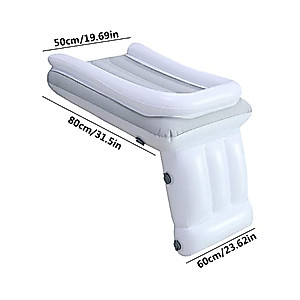 Zankie Inflatable Toddler Travel Bed with seat Belt,Baby Travel Plane Bed with Hand Pump,Inflatable Airplane Car Bed for Toddler,Fly Traval Kids Bed,Portable Toddler Bed for Travel & Camping